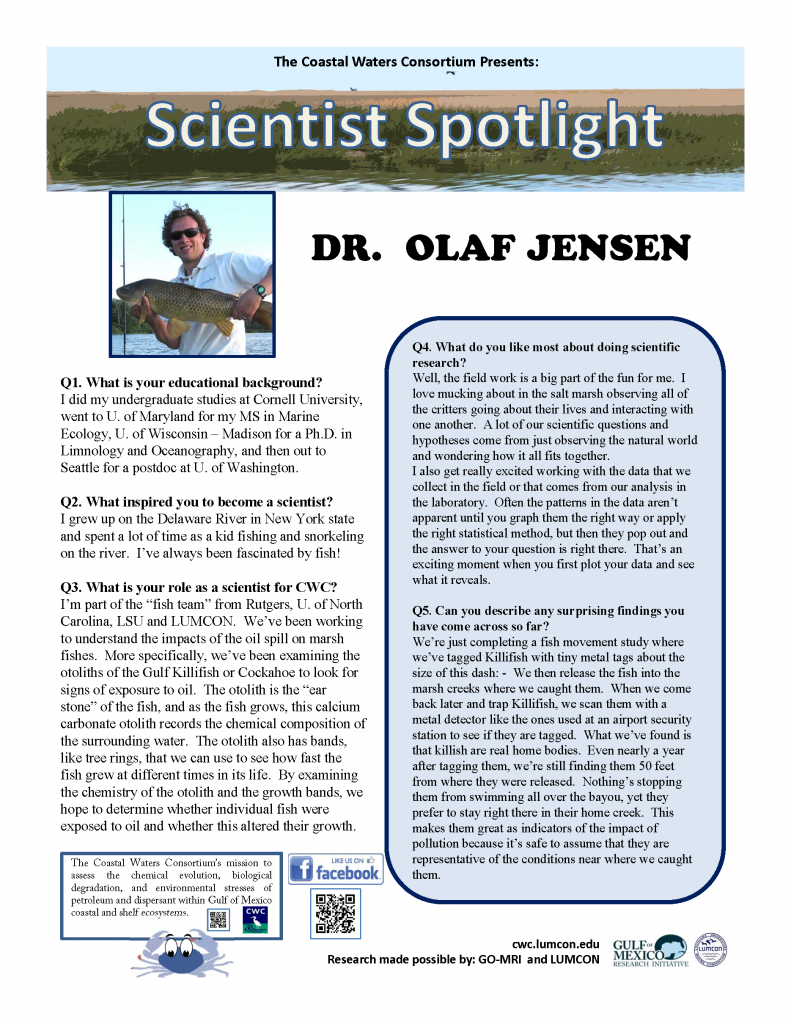 Scientist Spotlight: CWC-I – CWC
